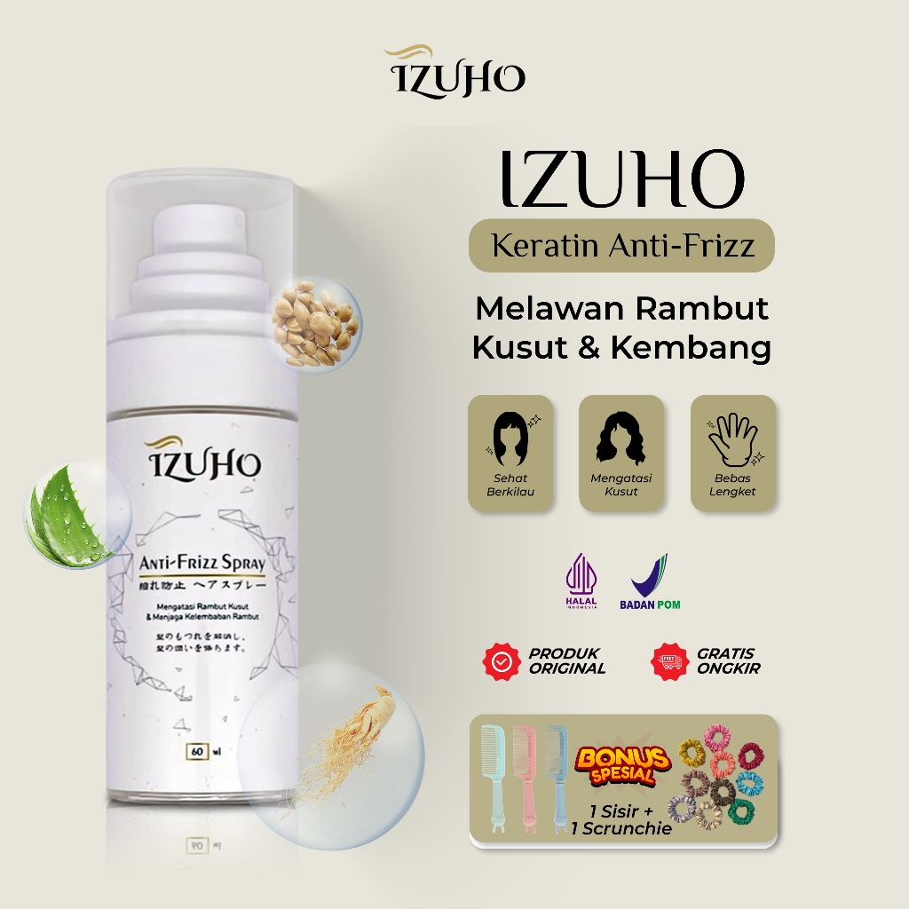 Jual IZUHO - Anti Frizz - Untuk Rambut Mengembang - Rambut Lepek ...