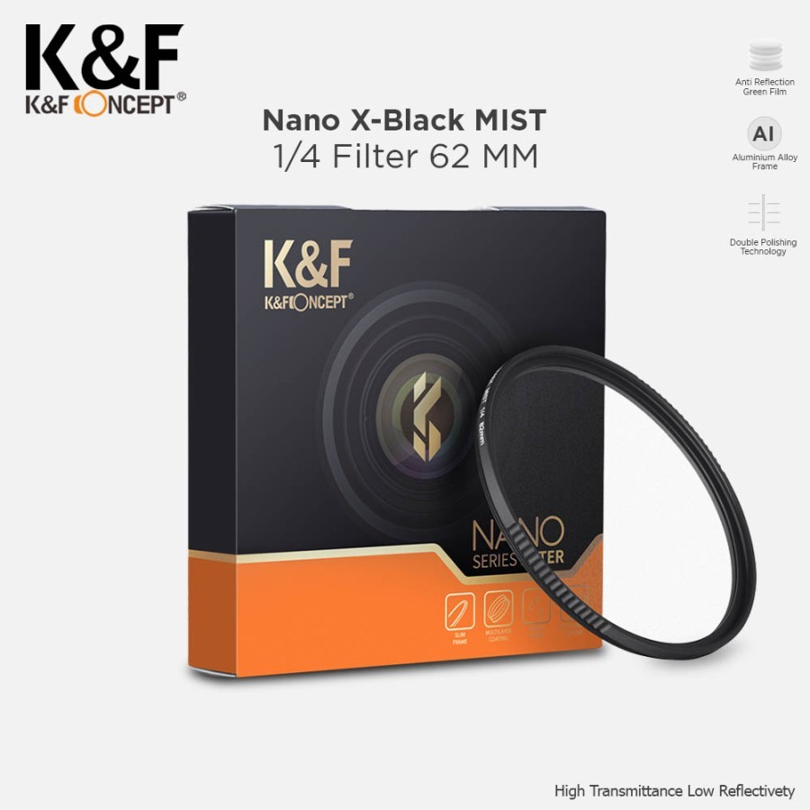 Jual KNF Concept 62mm Lens Filter Nano-X Black Mist 1/4 Filter K&F ...