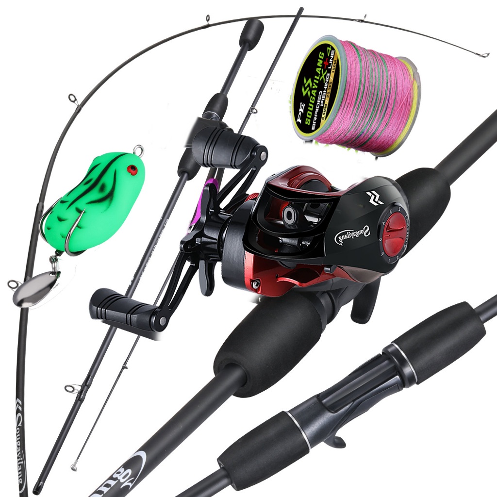 Jual Joran Pancing Set 1.8M 2 Bagian Casting Fishing Rod dan 7.2:1 ...