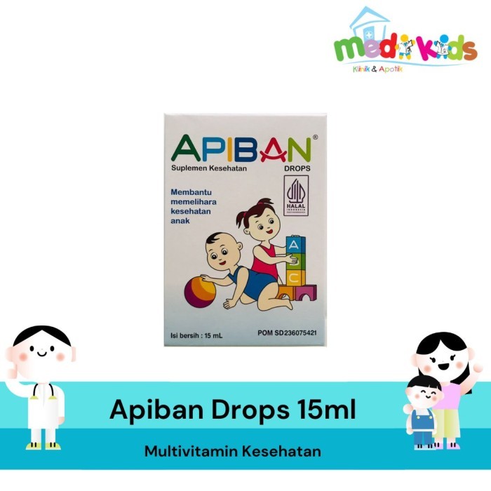 Jual Apiban Drops 15mL Multivitamin untuk anak dan bayi | Shopee Indonesia