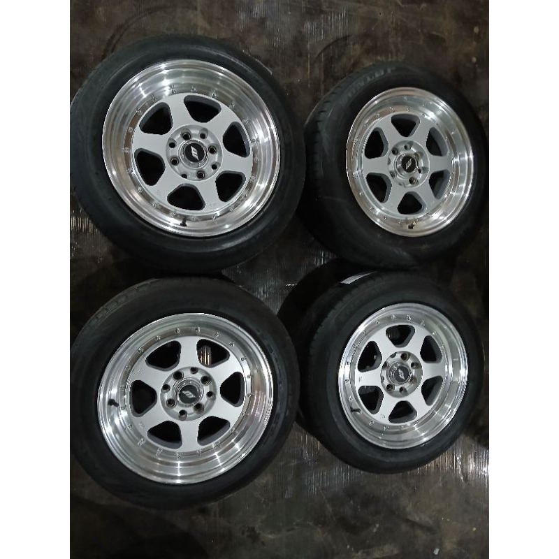 Jual Velg racing Work Meister ring 15 lubang baud 4x100 4x114 Ban ...