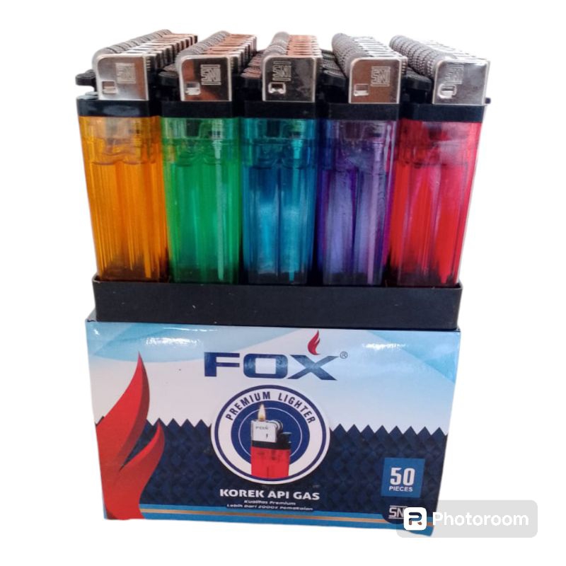 Jual Korek roda api fox kotak isi 50 | Shopee Indonesia