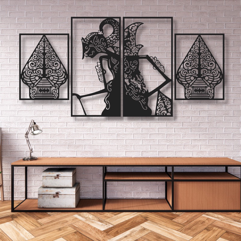 Jual Wayang 4 panel WALLDECOR 3D (1 set) Tema Jawa Dekorasi vintage ...