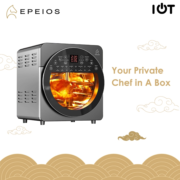 Jual EPEIOS Smart Air Fryer Oven Digital (IOT version) | Shopee Indonesia
