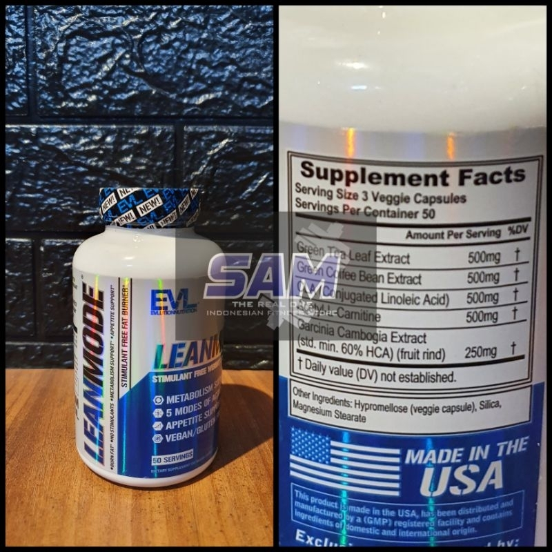 Jual Suplemen Fitness EVL Lean Mode 150 kapsul Malang Fat Burner ...