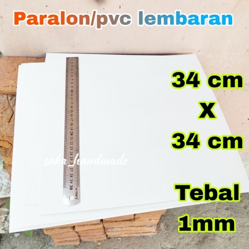 Jual PIPA PARALON/PVC LEMBARAN (34cm X 34cm) TEBAL 1 mm | Shopee Indonesia