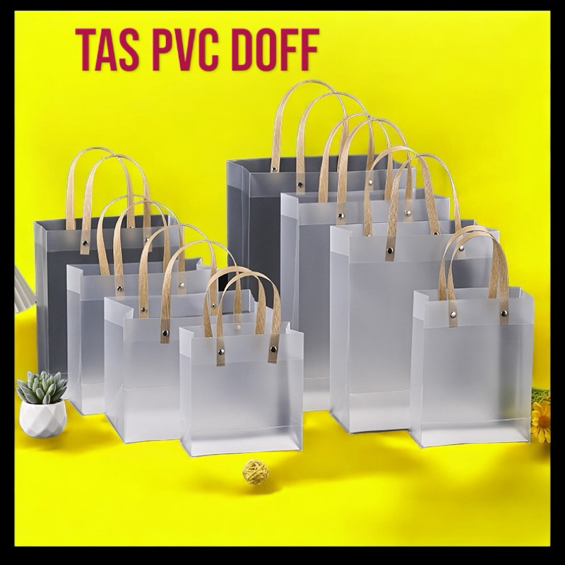 Jual Tas Mika PP Doff || Goodie Bag Transparan Doff || Tas Hampers ...