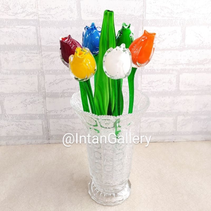 Jual Bunga Tulip Kaca Per Tangkai 35 cm | Shopee Indonesia