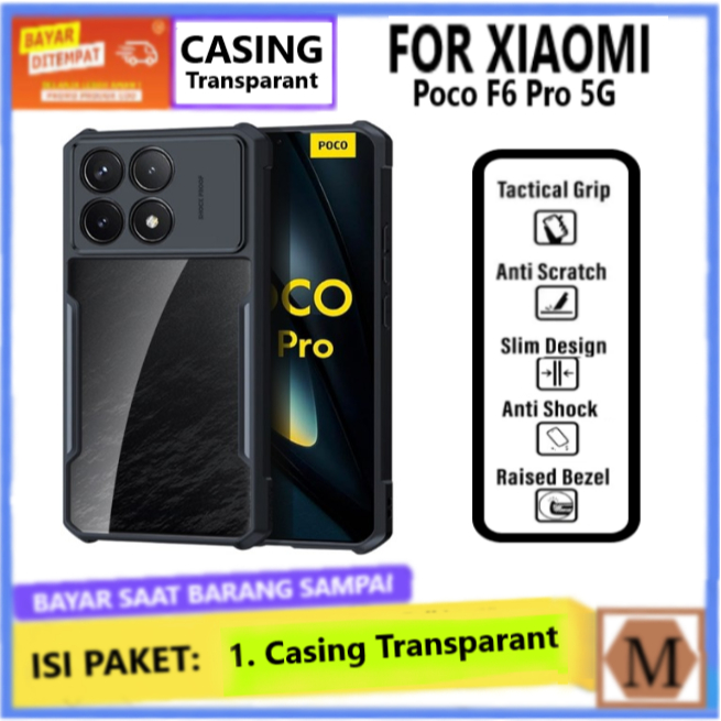 Jual Casing Xiaomi Poco F6 Pro 5G Case Transparan SoftCase Clear ...