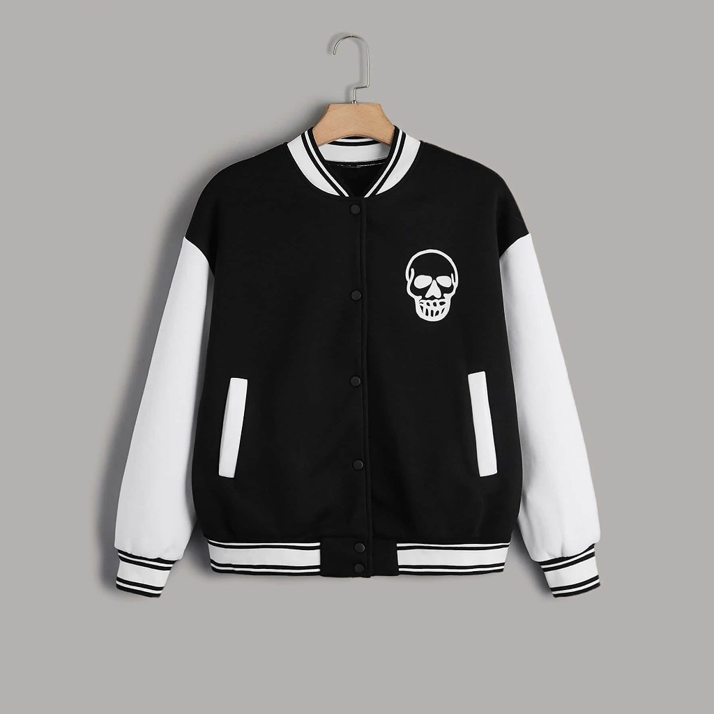 Jual Jaket Varsity Anak Perempuan Laki Laki Model Baseball LOGO ...