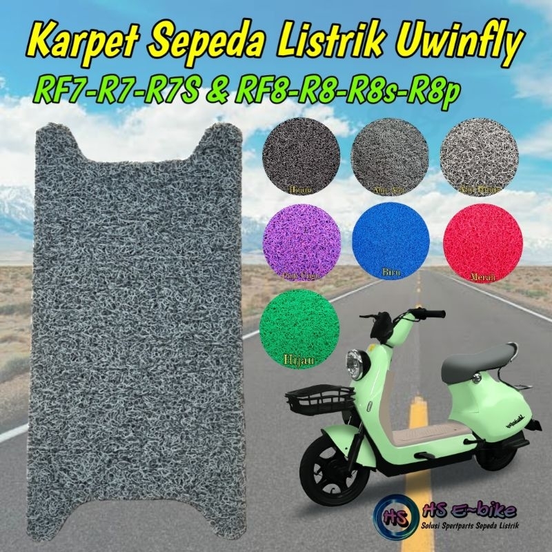Jual Karpet Sepeda Listrik Uwinfly Rf7-R7-R7s-Rf8-R8-R8s-R8p | Shopee ...