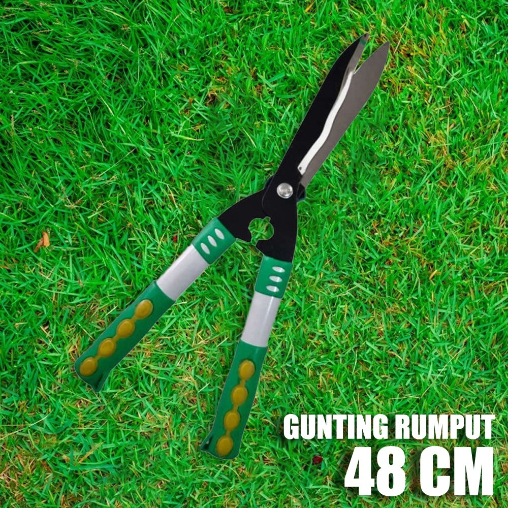 Jual Gunting Rumput Super Tajam 48CM Pegangan Karet Pemotong Rumput ...