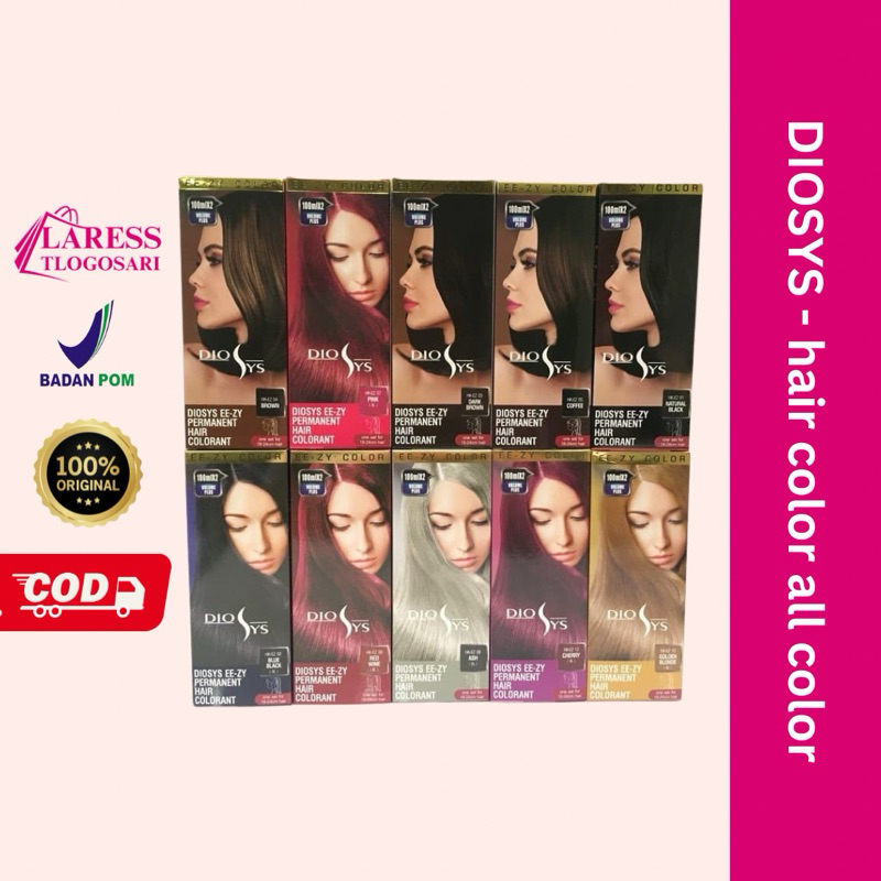 Jual DIOSYS HAIR COLOR / SEMIR RAMBUT 45 dan100 ml | Shopee Indonesia