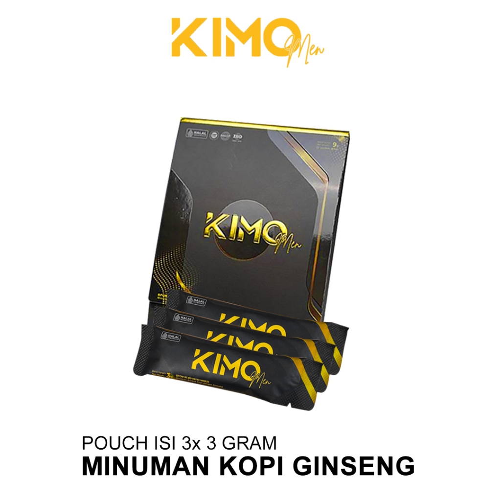 Jual (Kemasan Pouch) KIMO Ginseng Minuman Pria Dewasa 3 Sachet ...