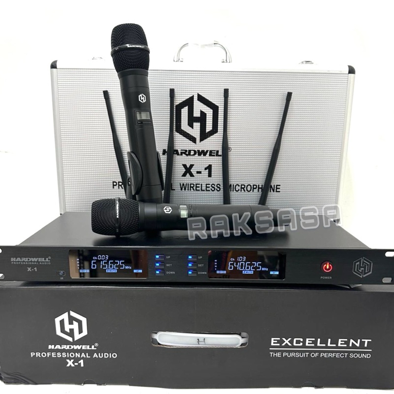 Jual Mic Wireless Hardwell X1 / X 1 Original Double Mic Handheld Free ...