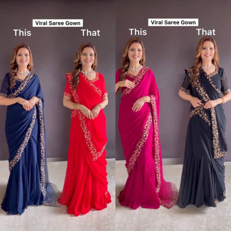 Jual Gaun model sari india import wanita | Shopee Indonesia