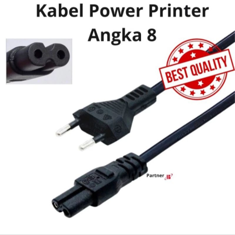 Jual KABEL AC POWER LISTRIK COLOKAN JAK/JACK ANGKA 8 ADAPTOR PRINTER TAPE LAMPU | Shopee Indonesia