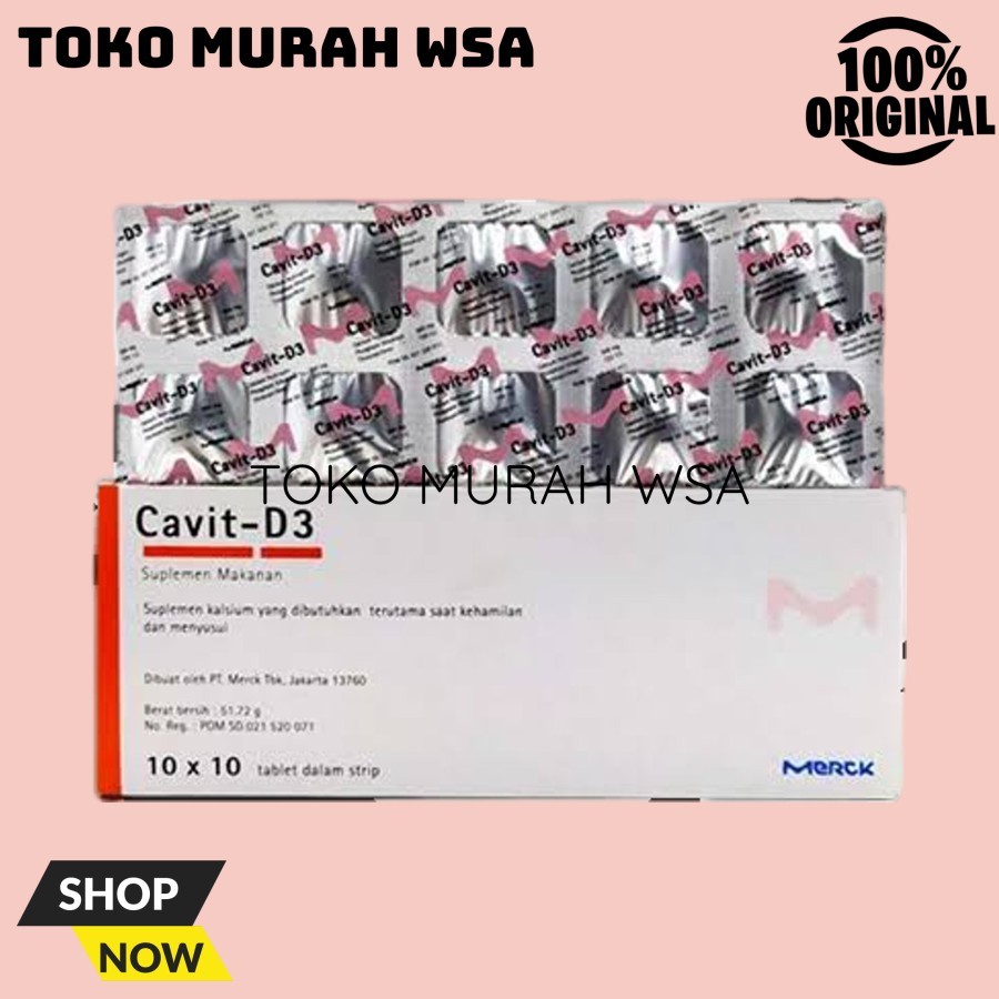 Jual CAVIT D3 Strip Isi 10 Tablet | Shopee Indonesia