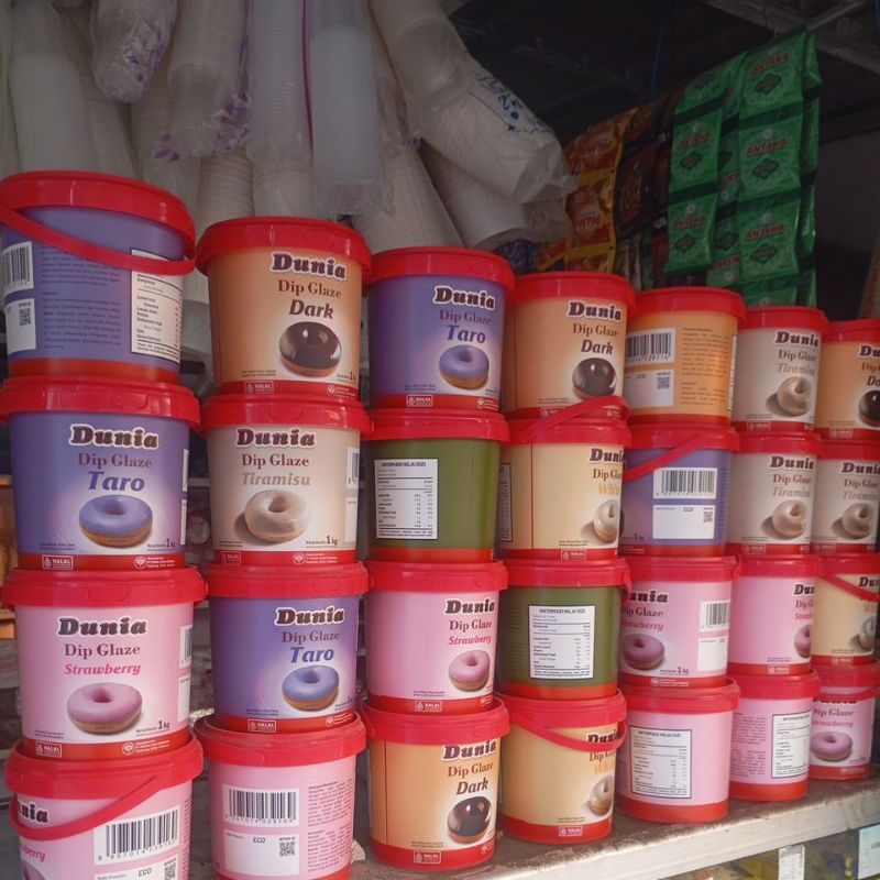 Jual Dip Glaze Dunia Repack 250gr & 1KG Aneka Rasa / Toping Kue ...