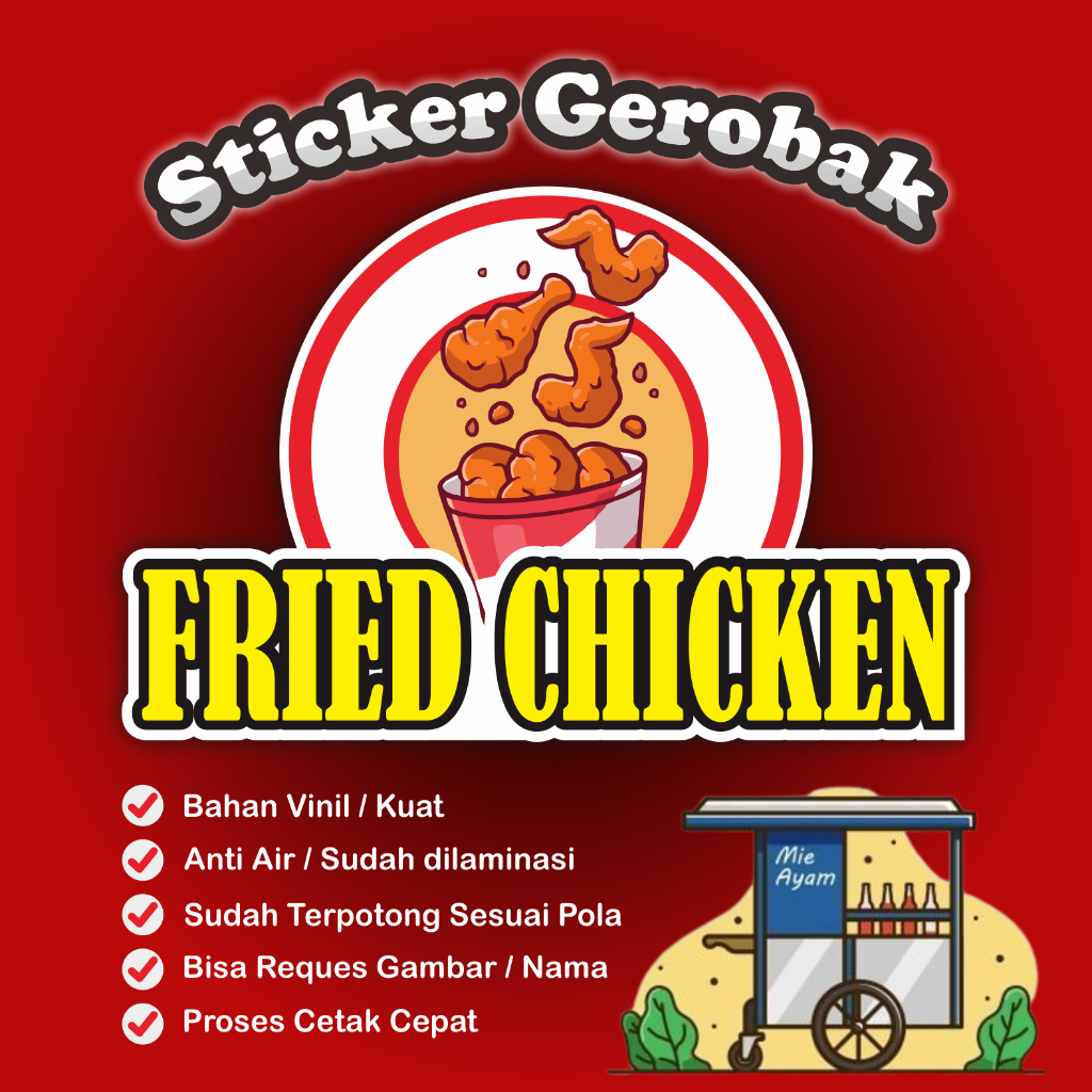 Jual Sticker Kaca, Sticker Etalase, Sticker Gerobak, Sticker Nama Usaha ...