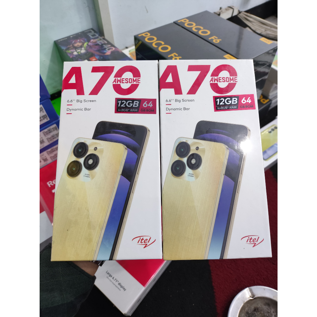 Jual itel A70 4+64GB - Super HDR Cam - 5000mAh Battery - Octa-Core garansi resmi no repack ...