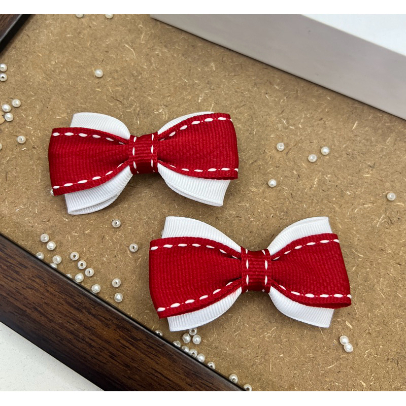 Jual Pita Merah Putih / Jepit Tujuh Belasan / Pita Rambut HUT RI ...