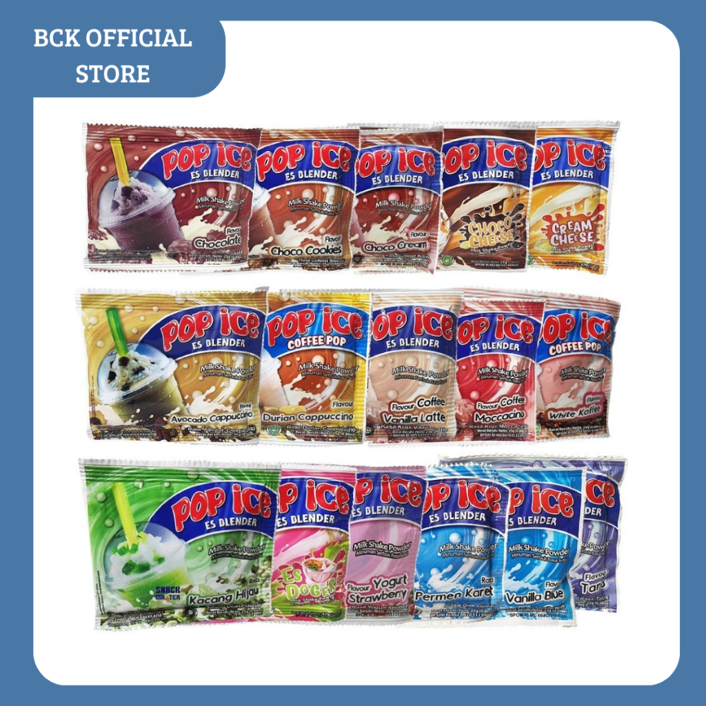 Jual Pop Ice Minuman Serbuk Rasa 10x25gr (Renceng) | Shopee Indonesia