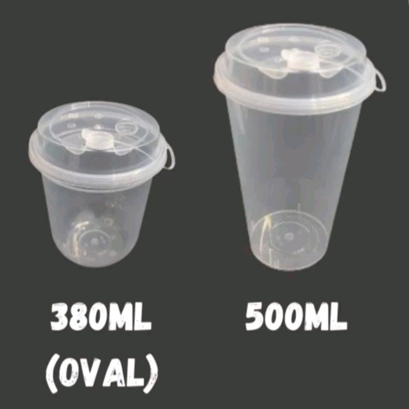 Jual Thinwall Cup Injection PP Tebal Tutup Sambung Oval 12 OZ (380ML ...