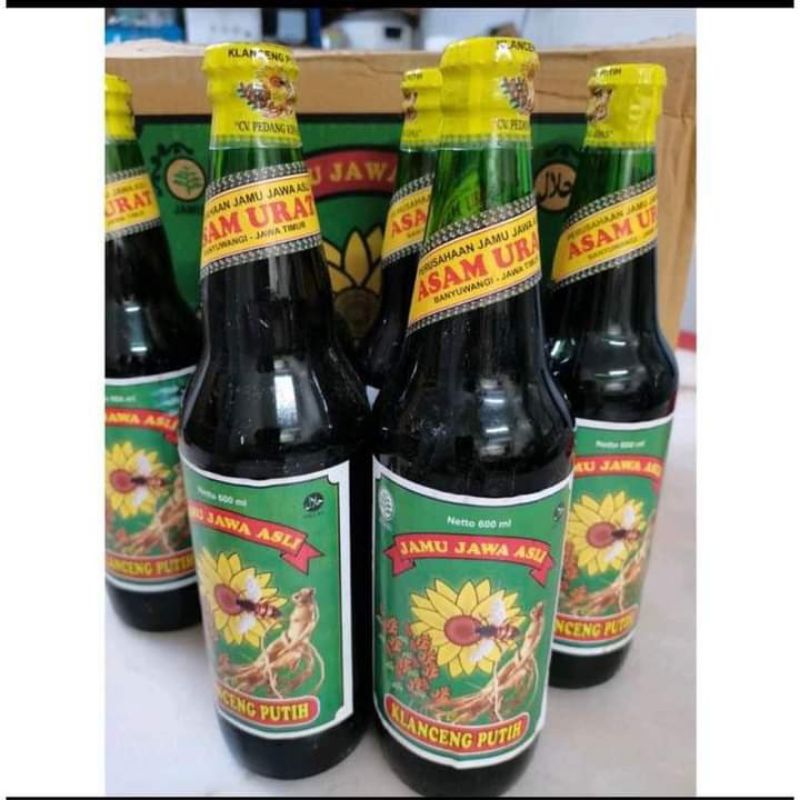 Jual ((COD)) JAMU ASAM URAT KLANCENG PUTIH MANIS ASLI KEMASAN BOTOL ...