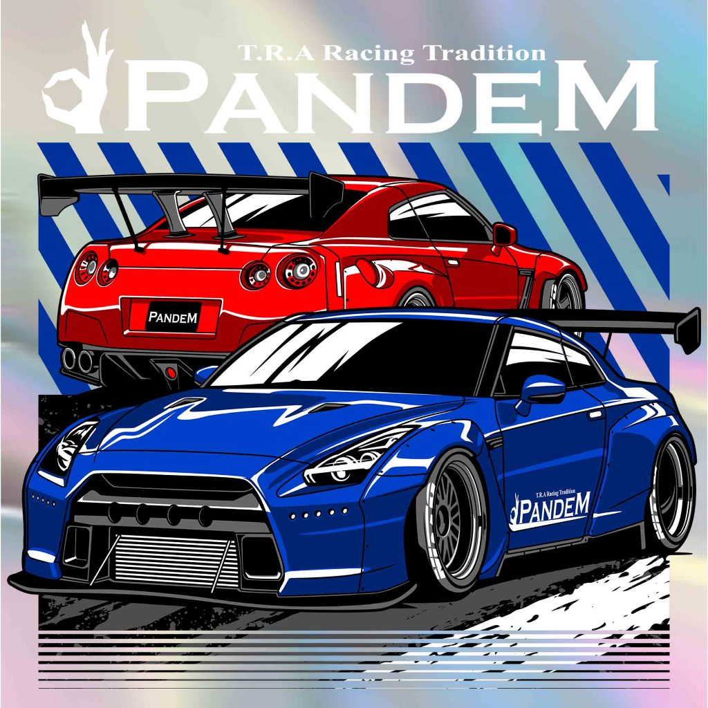 Jual SABLON STICKER DTF UKURAN LEBAR 19CM TEMA JDM CAR | Shopee Indonesia