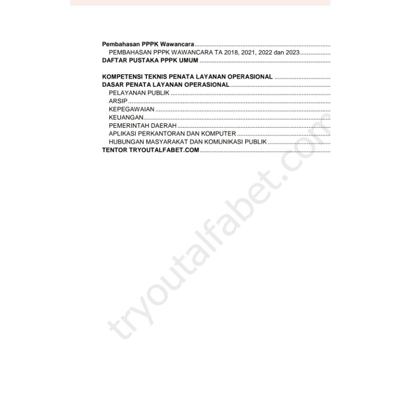 Jual Buku Penata Layanan Operasional Cpns Pppk 2024 Shopee Indonesia