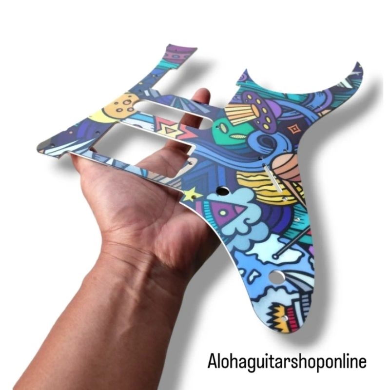 Jual Custom Pickguard Ibanez RG space Doodle Art | Shopee Indonesia