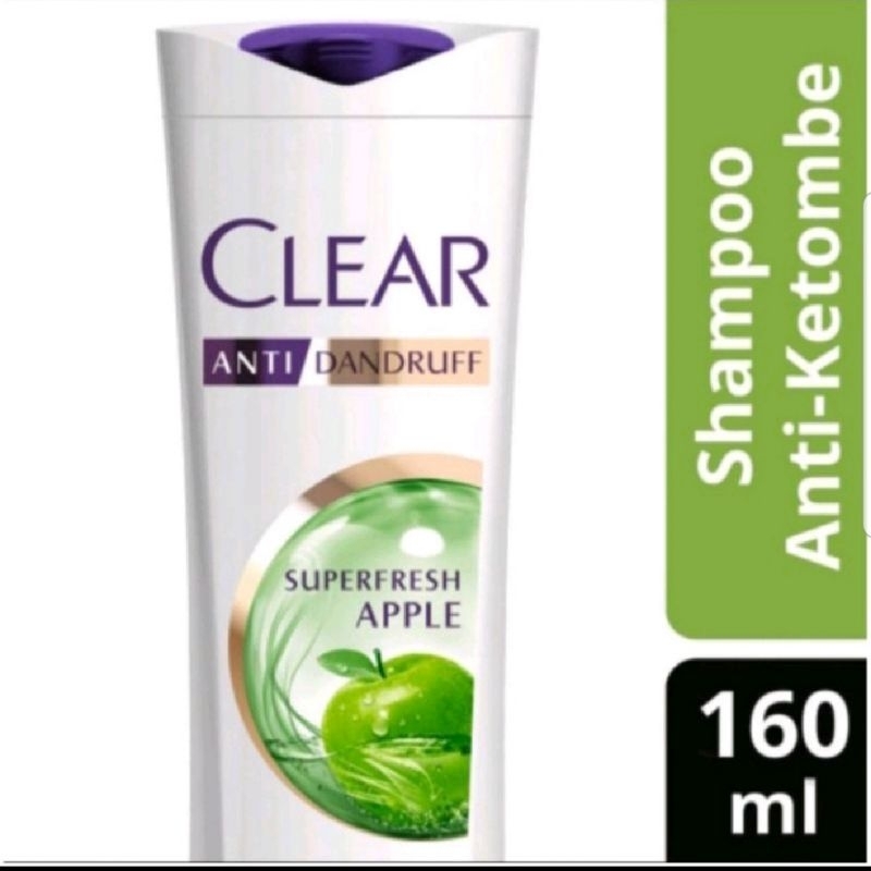 Jual CLEAR SHAMPOO SUPER FRESH APPLE 160ML (ANTI DANDRUFF) | Shopee ...