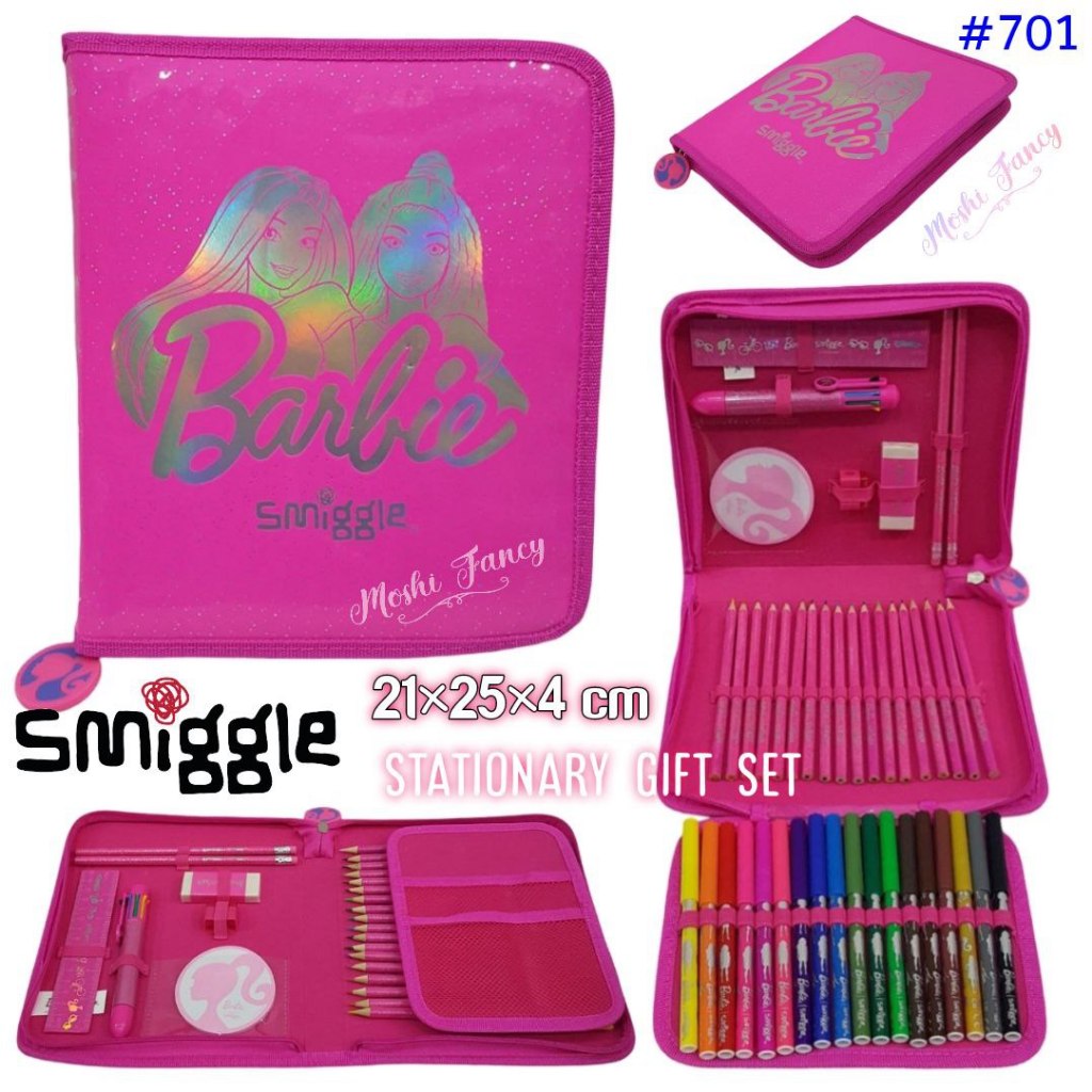 Jual Stationary Midi Zip Barbie dan Mermaid Ariel / Pencil Case Mermaid ...