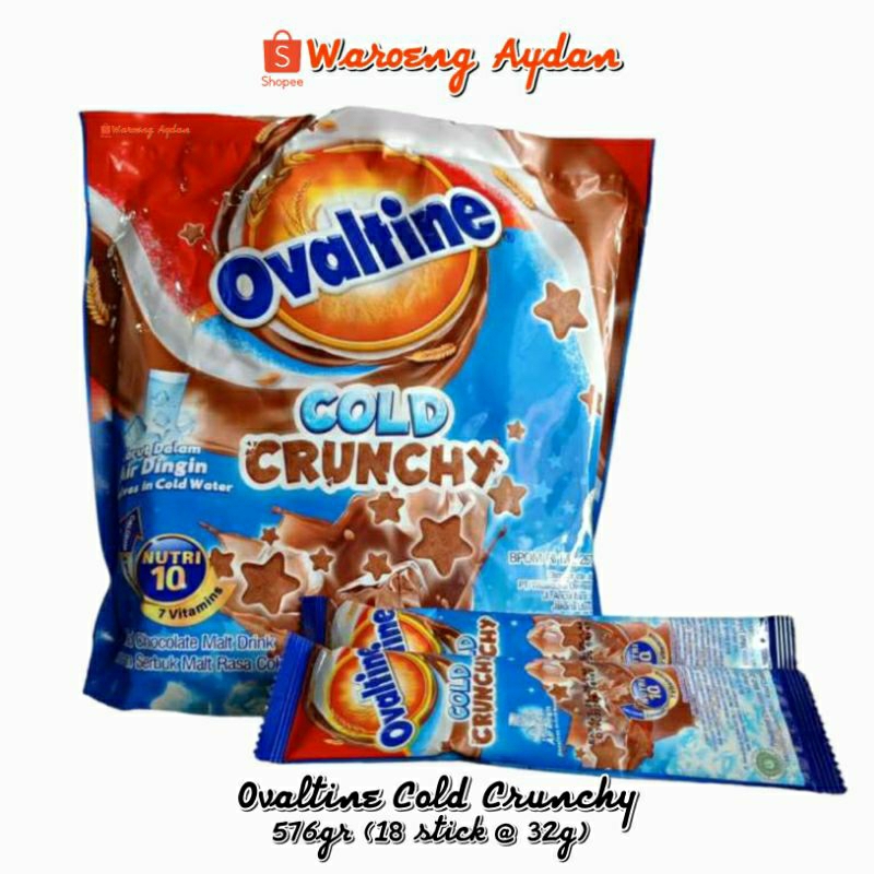 Jual Ovaltine Cold Crunchy - 576gr (18 stick @ 32gr) | Shopee Indonesia