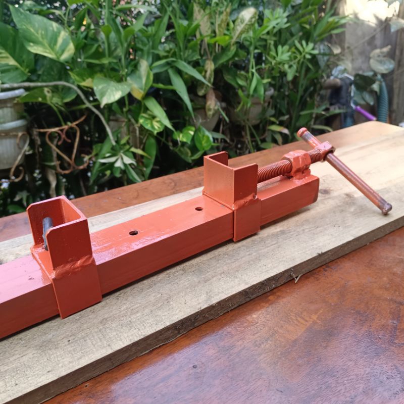 Jual klem kayu pres kayu besi UNP/kanal panjang 100 cm-120cm | Shopee ...