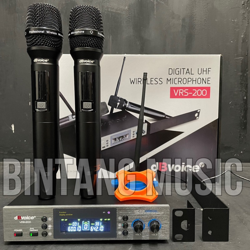 Jual mic wireless dbvoice vrs 200 original db voice vrs200 | Shopee ...