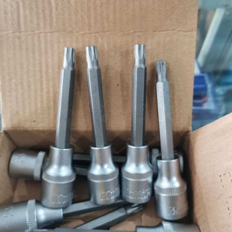 Jual Mata sock bintang T40 Star bit socket 1/2" KUNCI SOK PANJANG ...