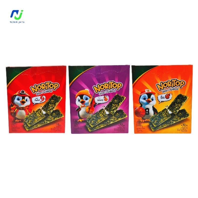 Jual Noritop Crispy Seaweed Box Isi 12 Pcs | Shopee Indonesia