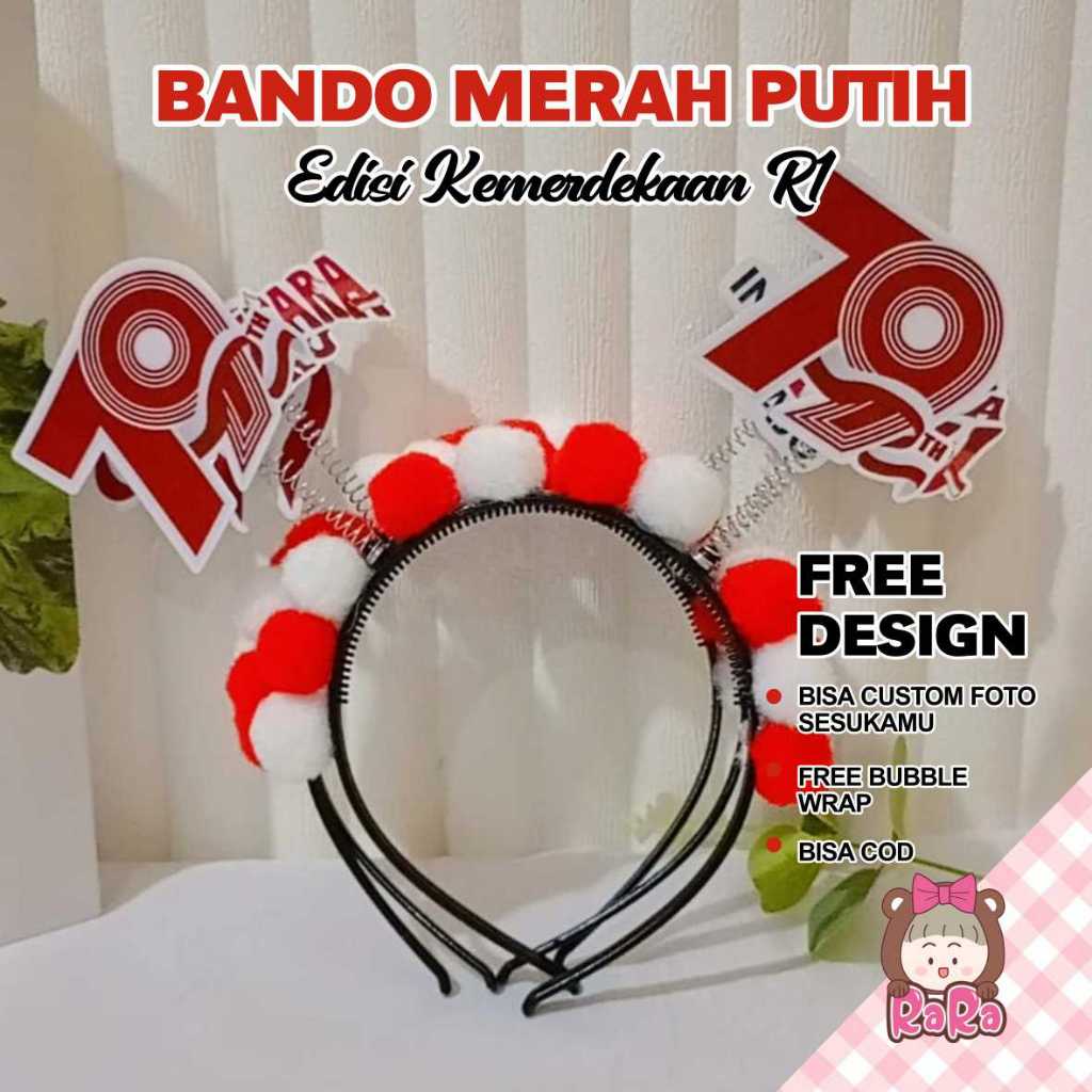 Jual BANDO CUSTOM MERAH PUTIH EDISI KEMERDEKAAN /BANDO 17 AGUSTUS ...