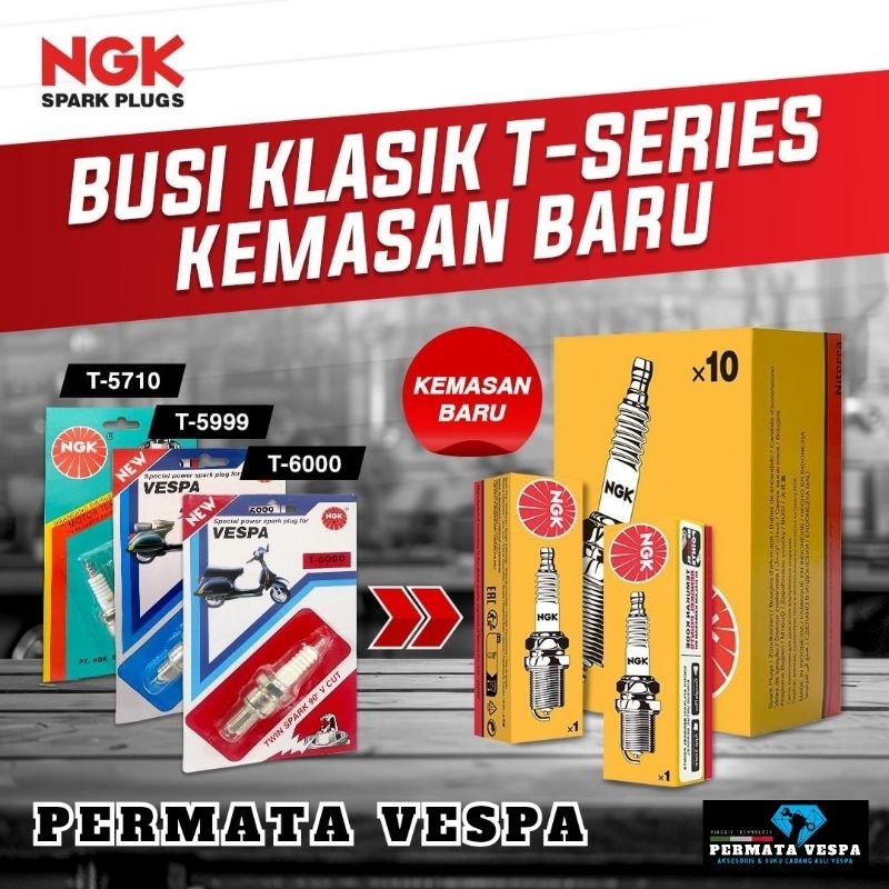 Jual Busi Vespa 2T Universal semua Vespa 2T/ Busi RX King/ Busi Fizz R ...