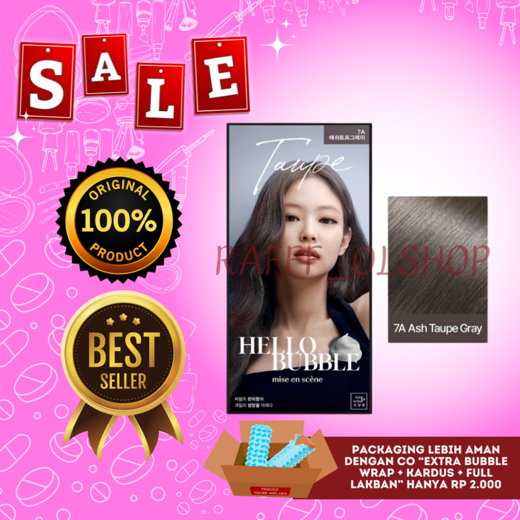 Jual MISE EN SCENE HELLO BUBBLE ASH TAUPE GRAY HAIR COLOUR | Shopee Indonesia