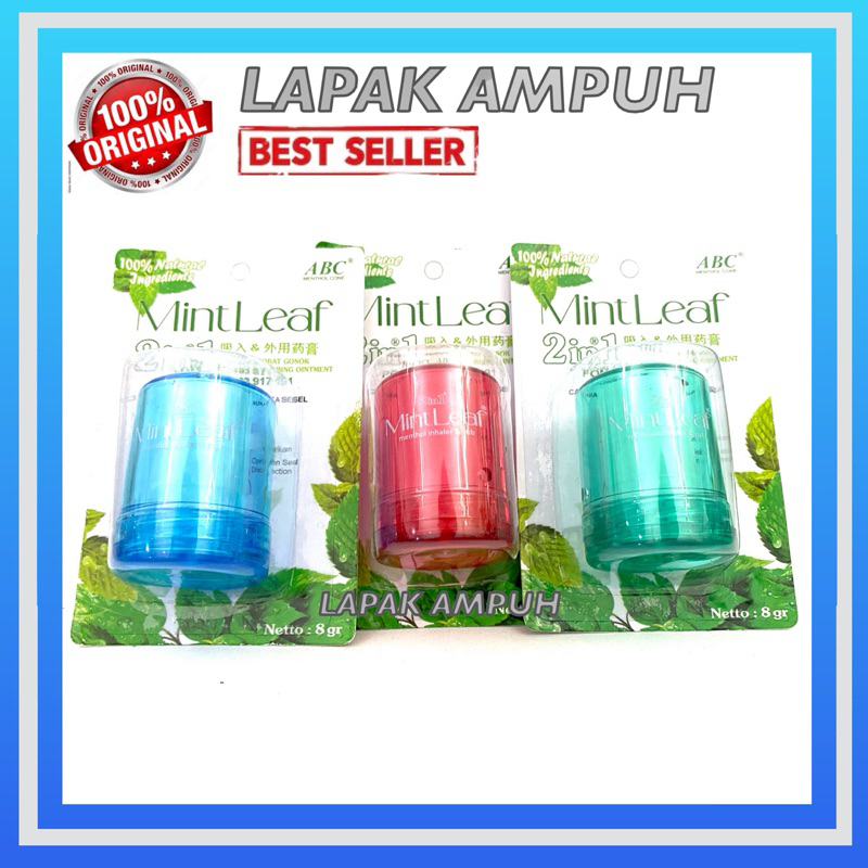 Jual ABC MENTHOL CONE 2 IN 1 INHALER DAN OBAT GOSOK 8 GRAM | Shopee ...