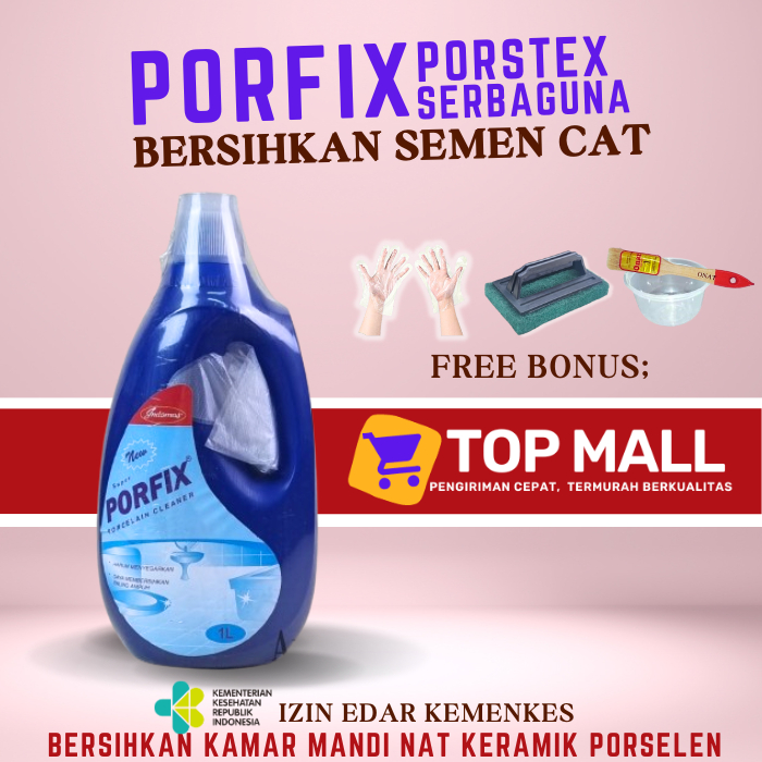 Jual PORFIX PORSTEX Pembersih Keramik 1liter 1000ml Cairan Pembersih ...