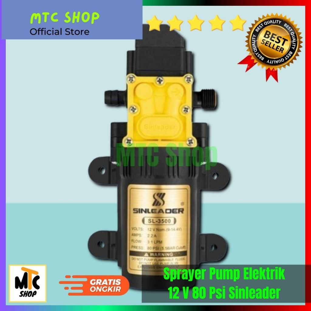 Jual Dinamo Sprayer Pump Elektrik 12V Sinleader | Pompa Tangki Sprayer ...