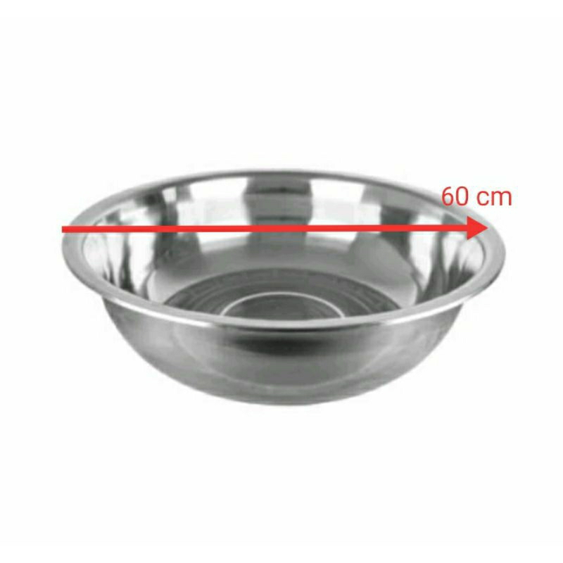 Jual Baskom besar 60 cm stainles steel | Shopee Indonesia
