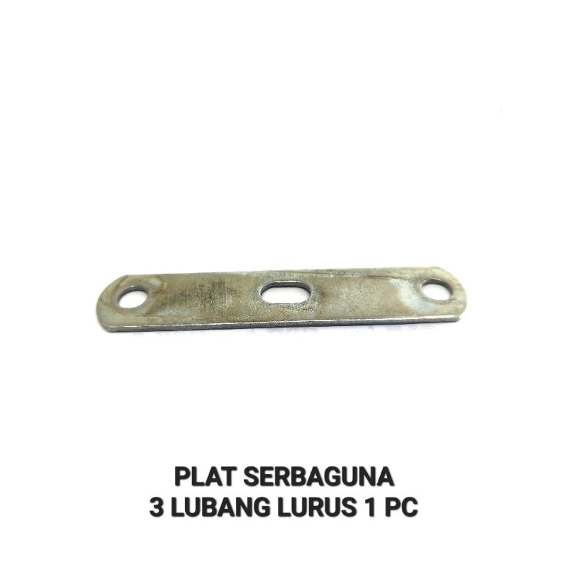 Jual Plat Serbaguna 3 Lubang (Lurus) - Panjang 95 mm Tebal 2 mm Bracket ...