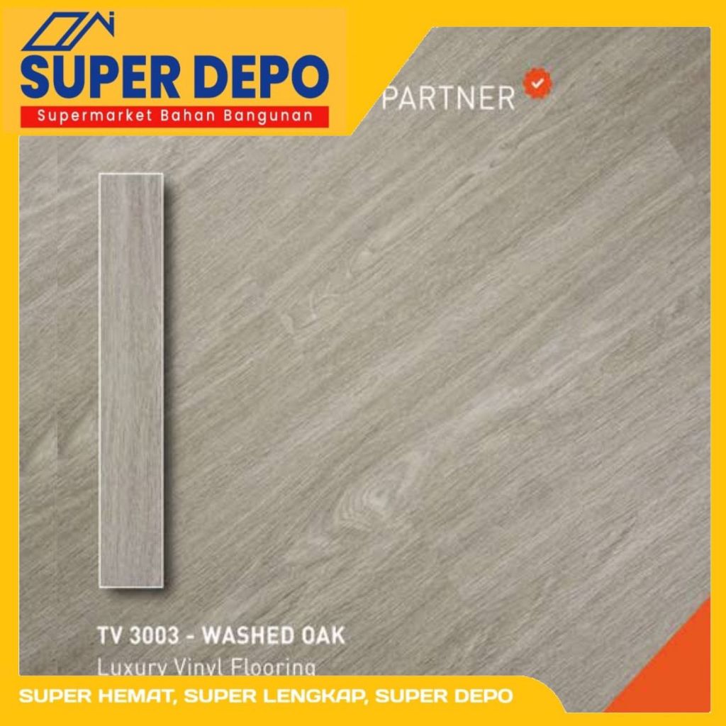 Jual LANTAI VYNL TACO VINYL 3MM TV-3003 WASHED OAK | Shopee Indonesia