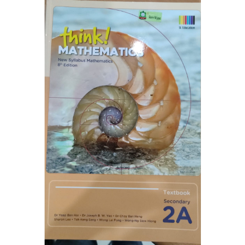 Jual Buku Bekas Think Mathematics Textbook Secondary 2A SL Education ...