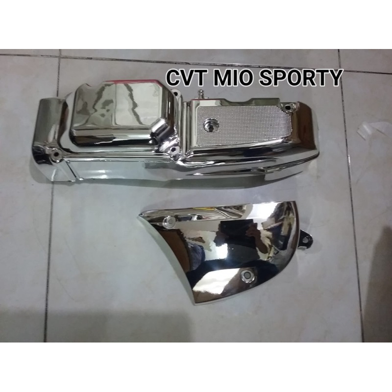 Jual cOver CVT Mio sporty warna Chrome emas merah silver | Shopee Indonesia